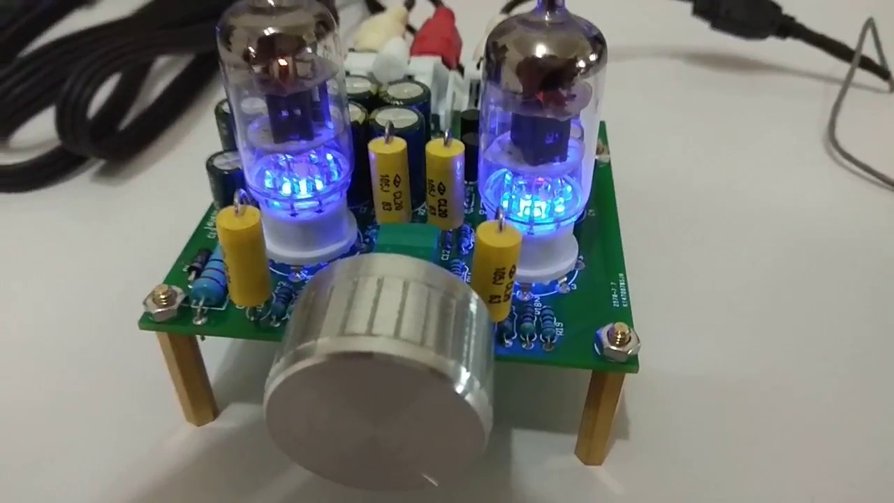 6J1 CHINA TUBE PRE-AMP CIRCUIT MODULE 真空管前級板 - YouTube