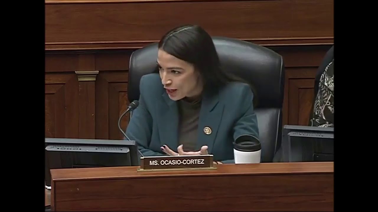 AOC In Her First Committee Hearing - YouTube