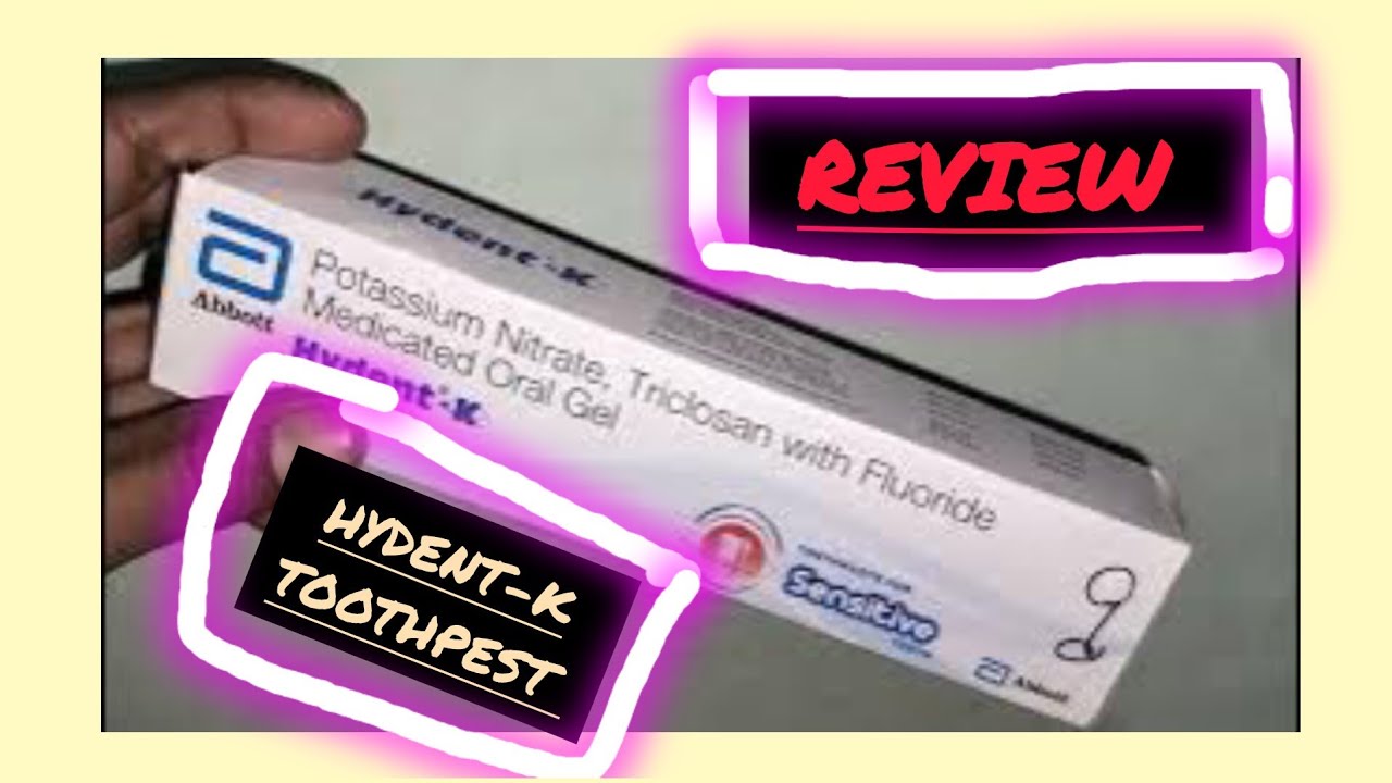 How to use "hydent k" toothpaste#subscribemychannel #cosmetichealth ...