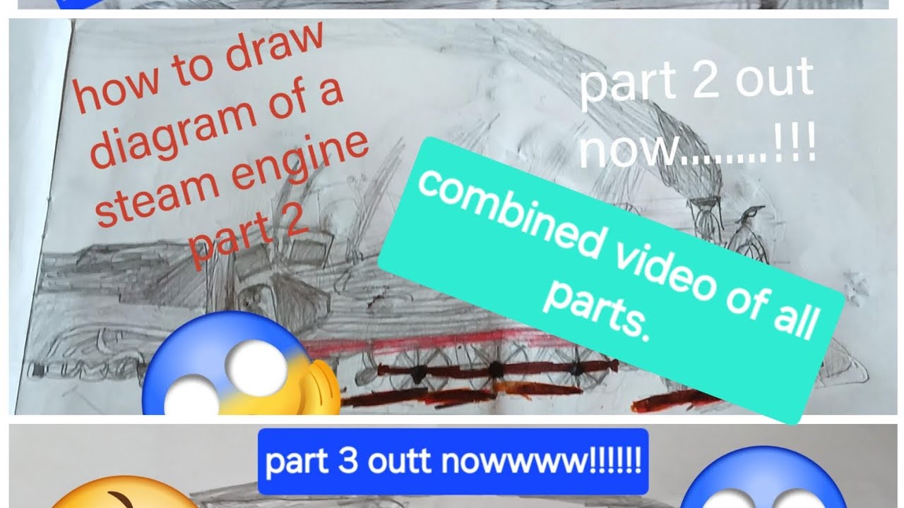 how to draw diagram of any steam engine 🤔 all parts combined.part 1 ...