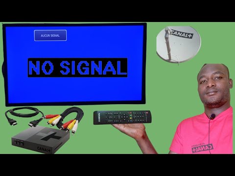 Si votre télévisions n'a pas d'image ou reste bloqué sur le fond bleu aucun signal voici la solution