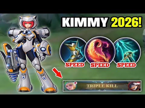 KIMMY BEST BUILD AND EMBLEM 2026! (100% broken!💀) TOP GLOBAL KIMMY GAMEPLAY MLBB
