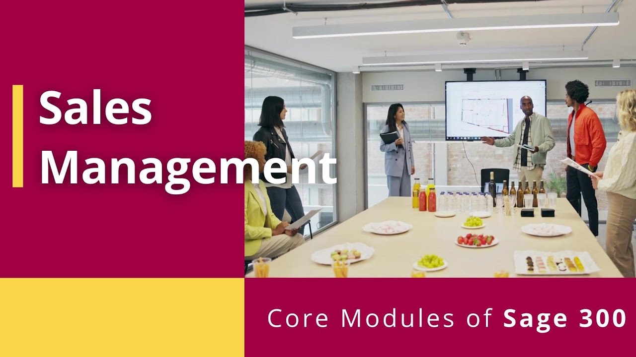 Sales Management - Core Modules of Sage 300 - YouTube
