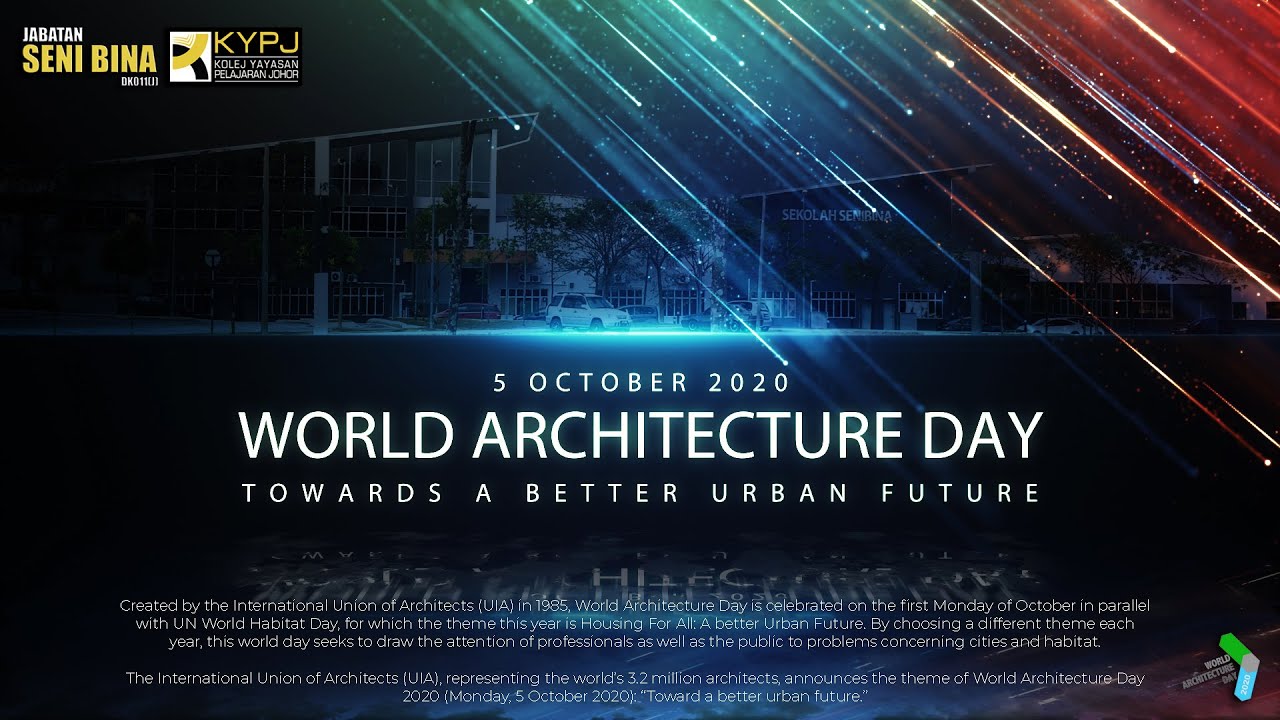 WORLD ARCHITECTURE DAY 2020 - YouTube