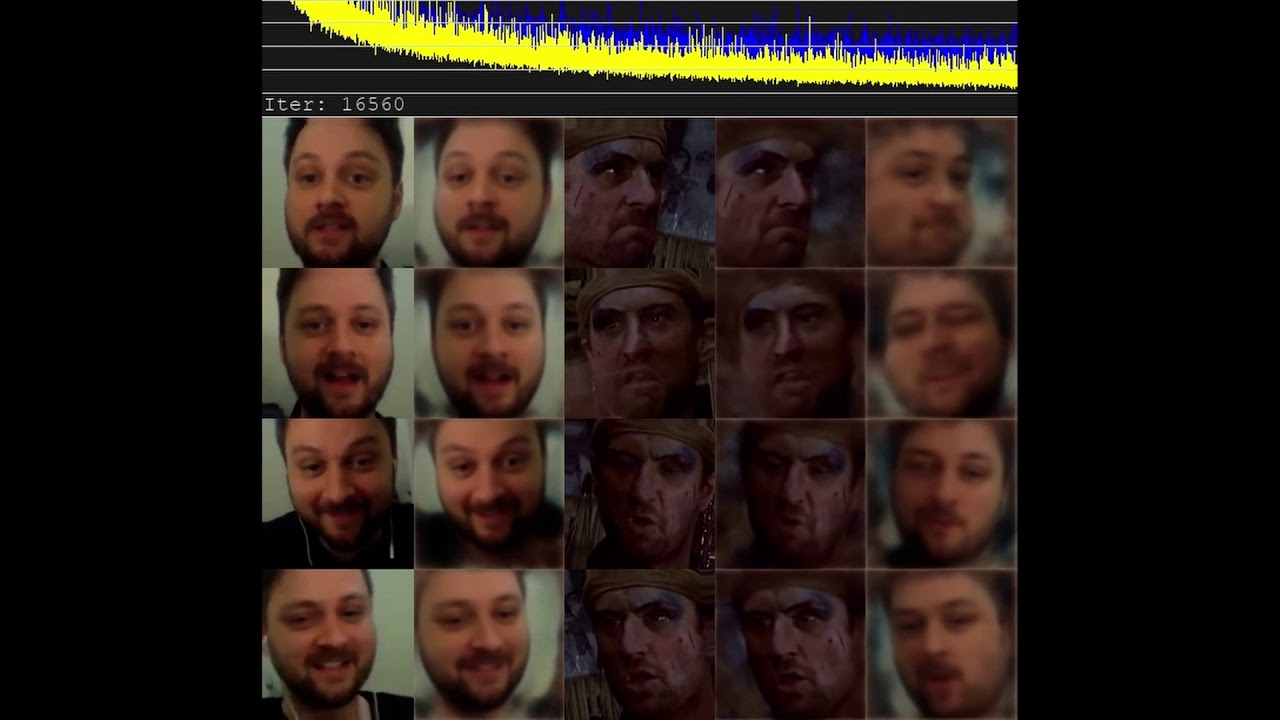 DeepFaceLab training timelapse - YouTube