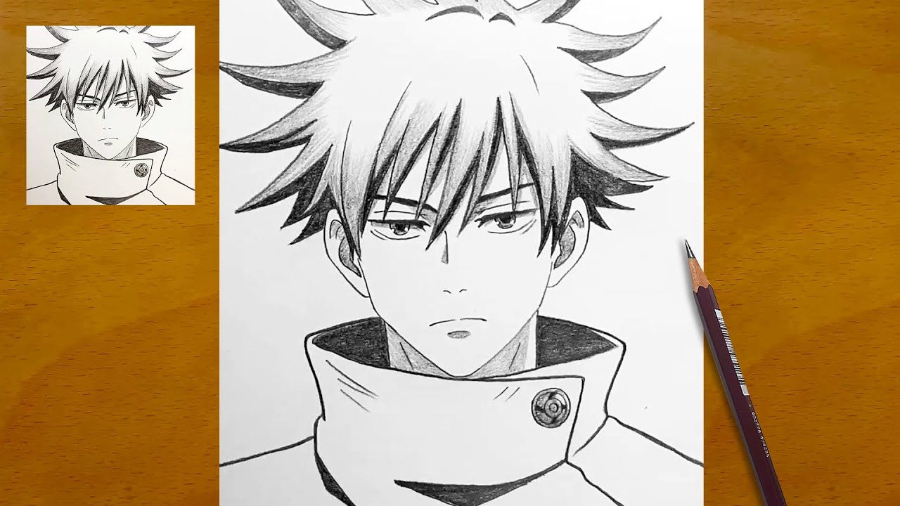 How to Draw Megumi Fushiguro Step by Step || Jujutsu Kaisen Anime ...