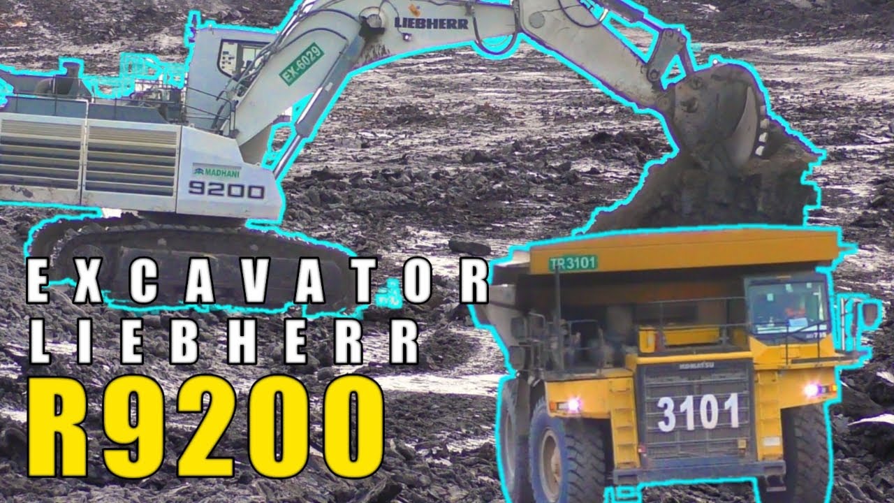 Proses Loading Material OB (Over Burden) Menggunakan Excavator LIEBHERR ...