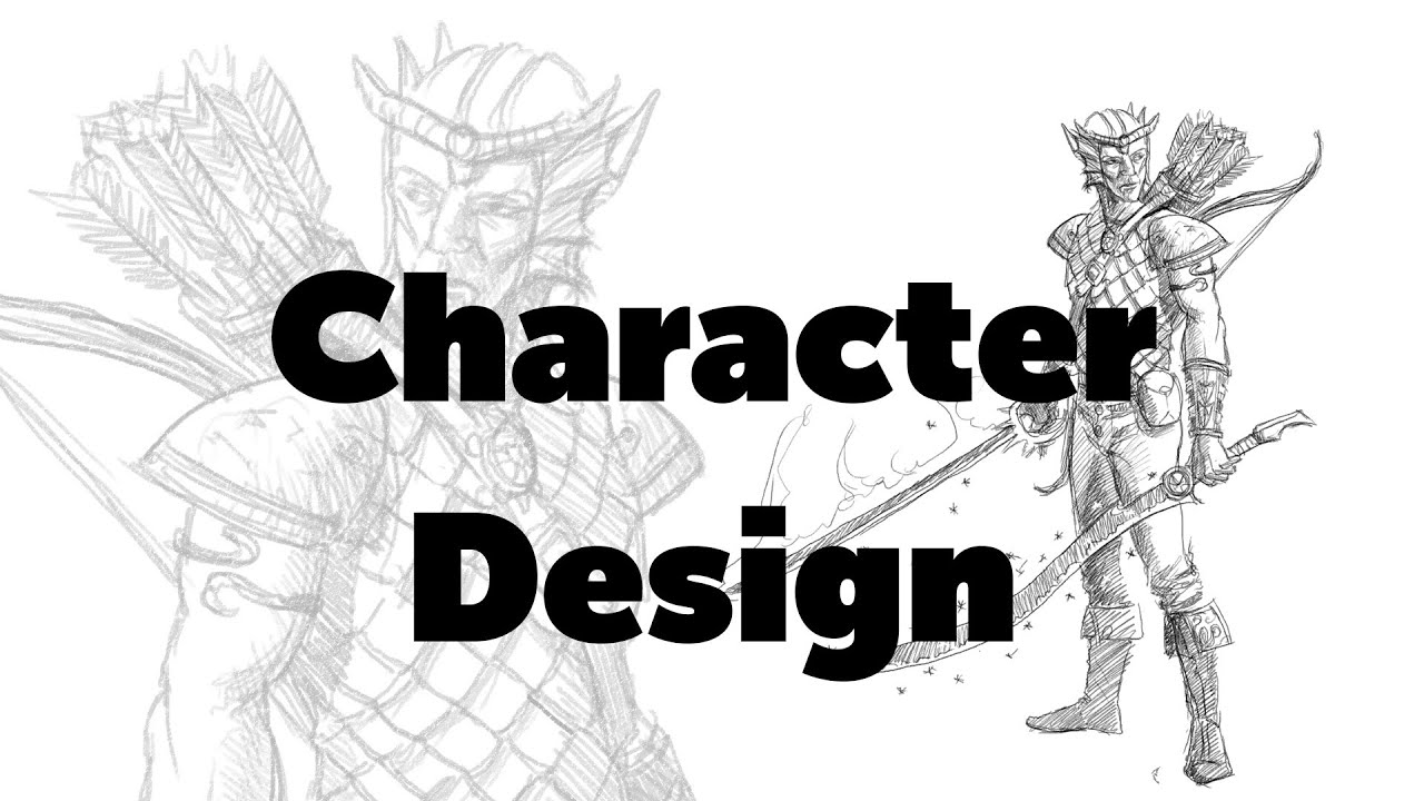 Drawing figures and working on Character Design - YouTube