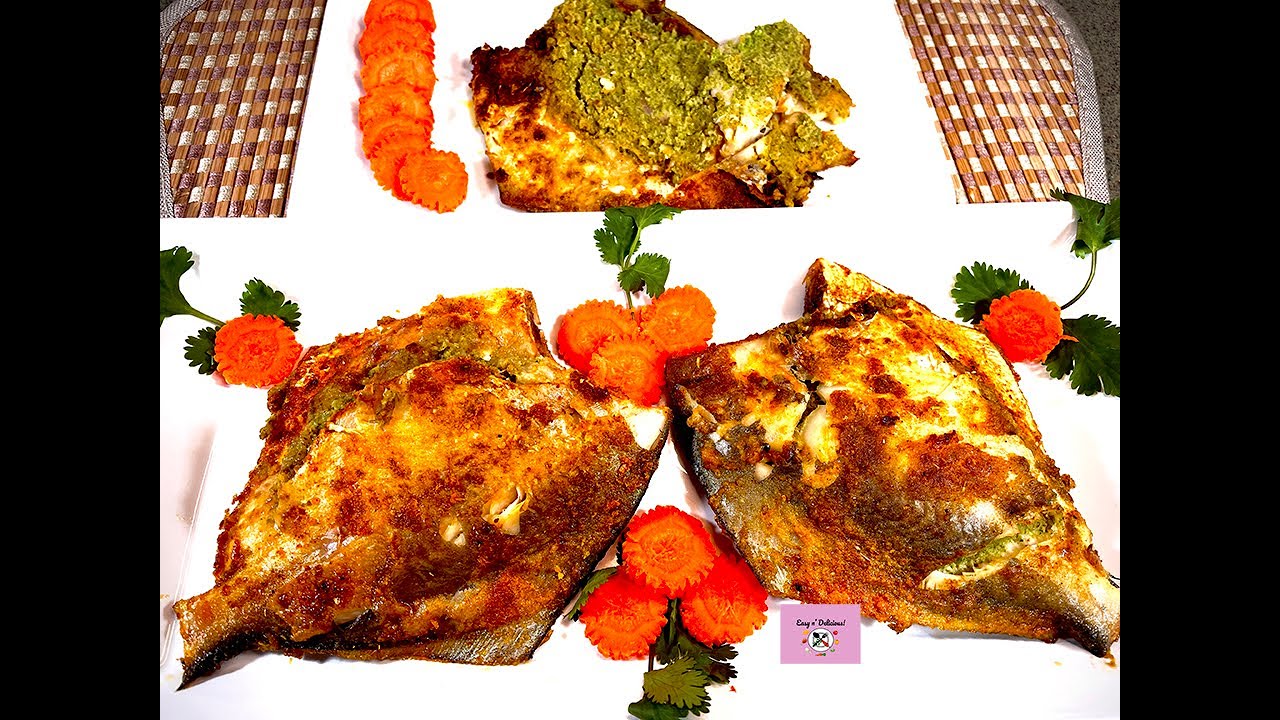 Tandoori Masala Stuffed Pomfret | Tandoori Stuffed Pomfret | Stuffed ...