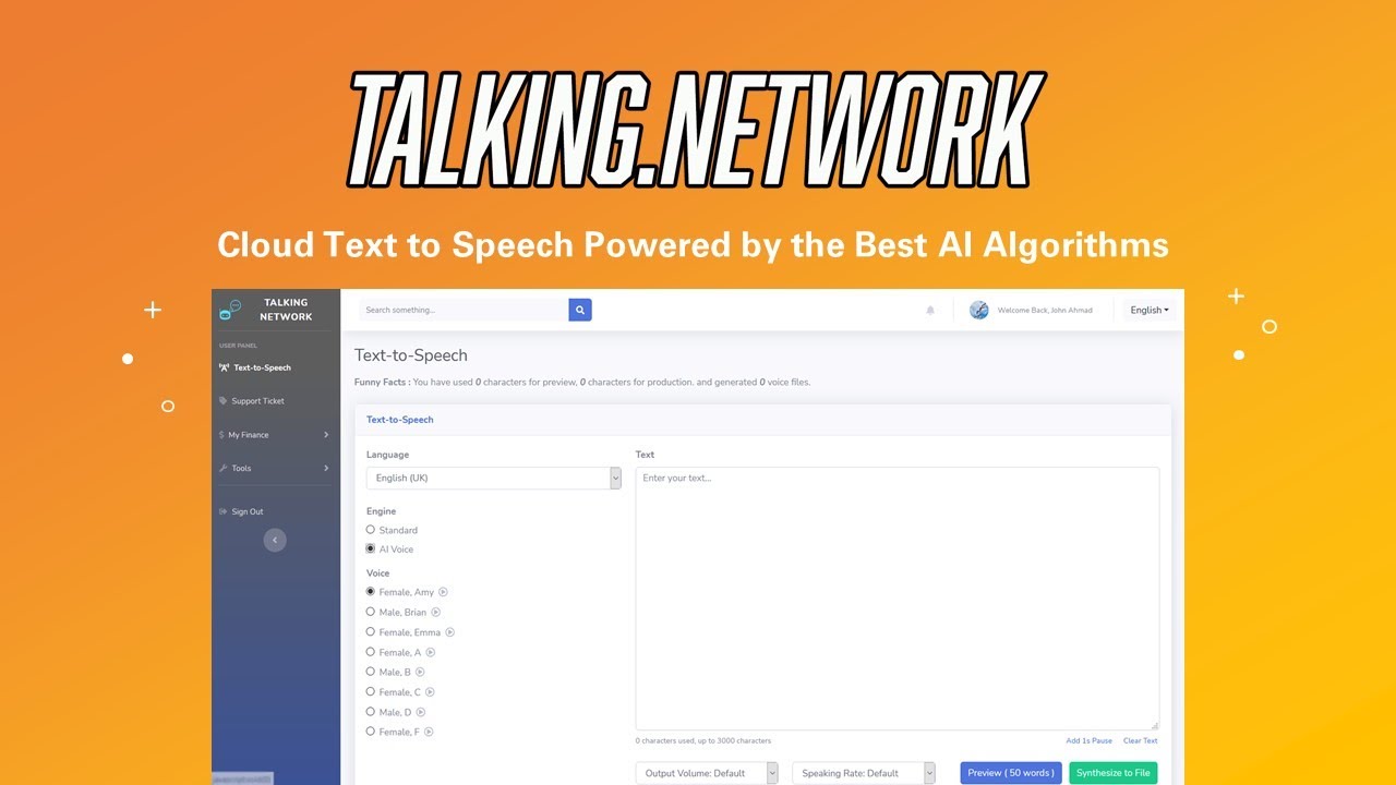 Talking.Network Demo Best and Easiest Text to Speech Service - YouTube