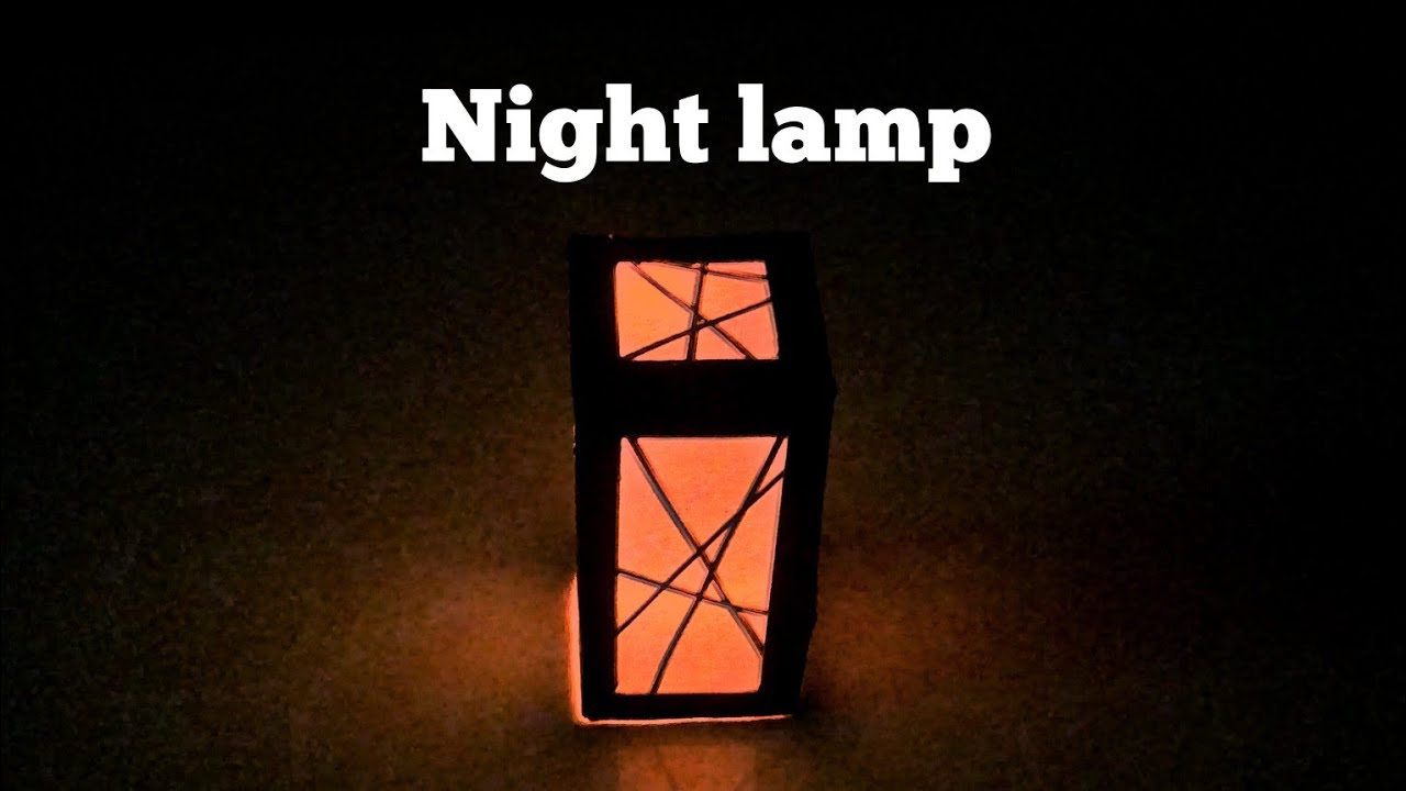 How to make a mini night lamp | Night Lamp | Uzi Crafts | - YouTube