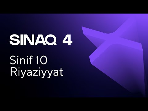 Riyaziyyat 10-cu sinif   Güvən Sınaq 4 Buraxılış fənləri üzrə
