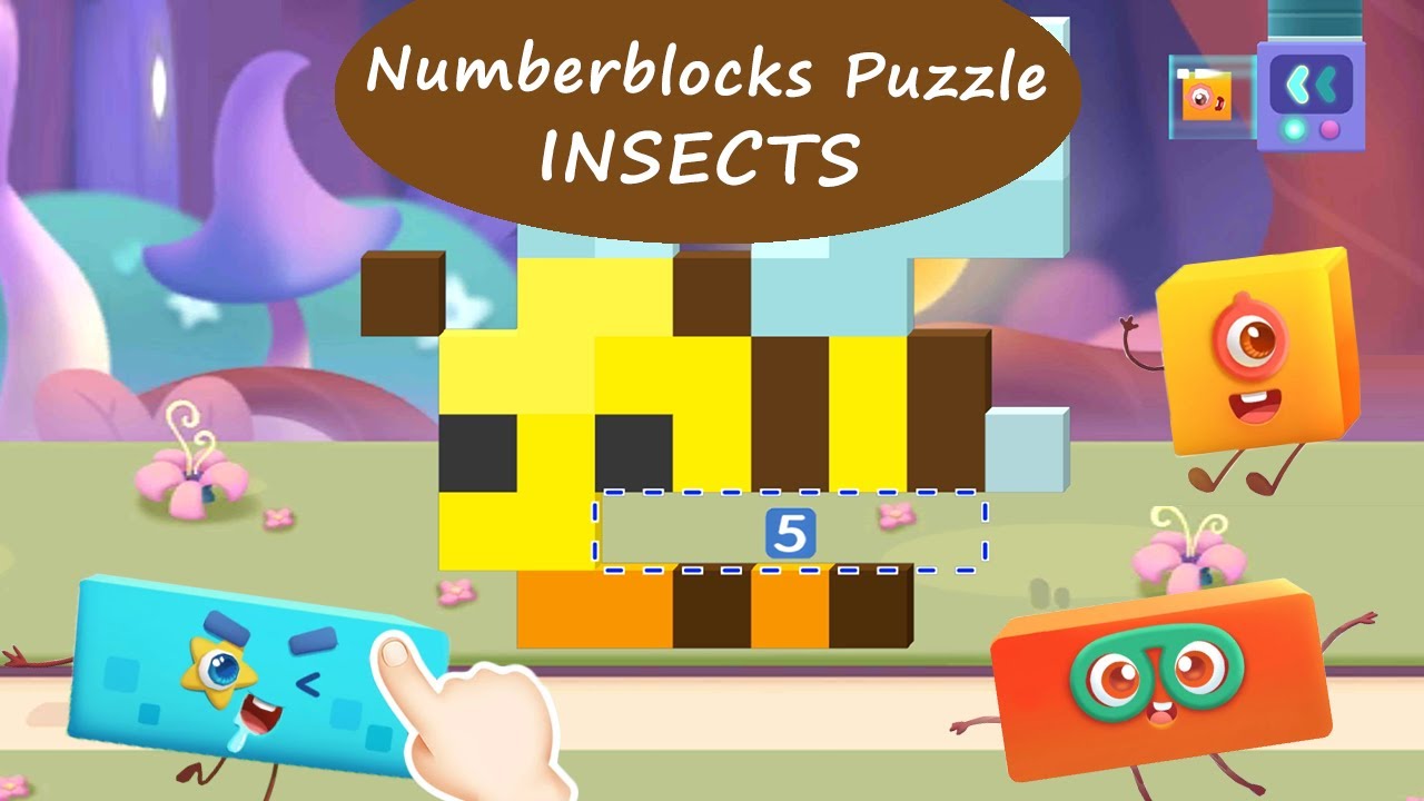 Baby Panda's Block World - Numberblocks Puzzle #15 - INSECTS | BabyBus ...
