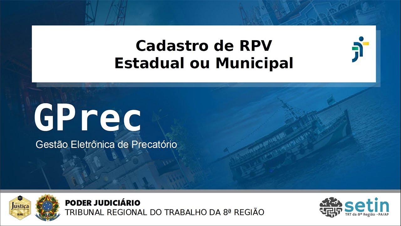 GPrec - Tutorial de Cadastro de RPV - YouTube
