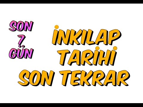8.sınıf İNKILAP TARİHİ SON TEKRAR