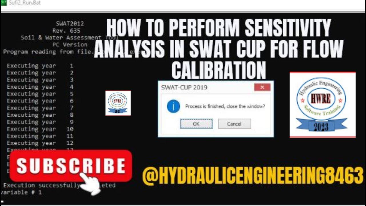 How to Perform Sensitivity Analysis in SWAT CUP for Flow Calibration@hydraulicengineering8463 # ...