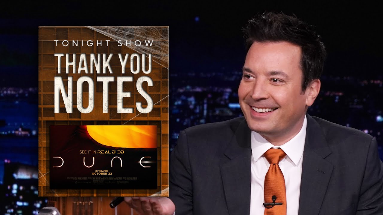 Thank You Notes: Dune, Couples Halloween Costumes | The Tonight Show ...