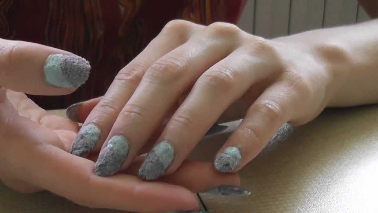 Fuzzy Nails Tutorial - Velvet Manicure - YouTube