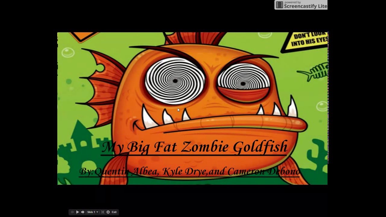 my big fat zombie goldfish book trailer - YouTube