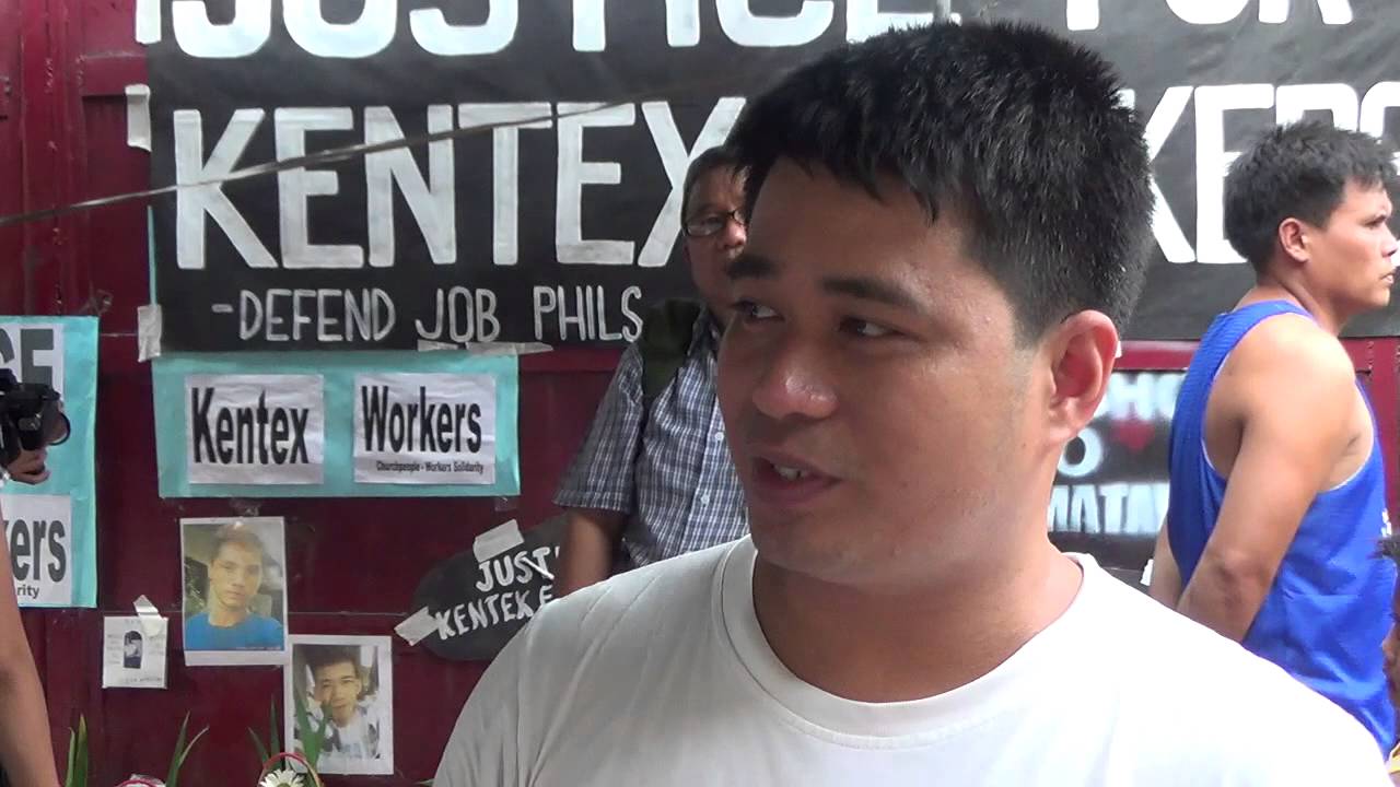 Church workers call for justice for Kentex fire victims - YouTube
