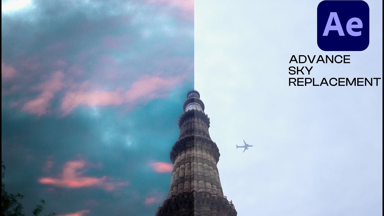 Advance Sky Replacement Tutorial in Adobe After Effects - Hindi - YouTube