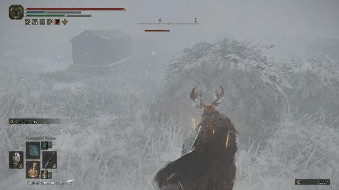 ELDEN RING Consecrated Snowfield fight for Rotten Battle Hammer ...