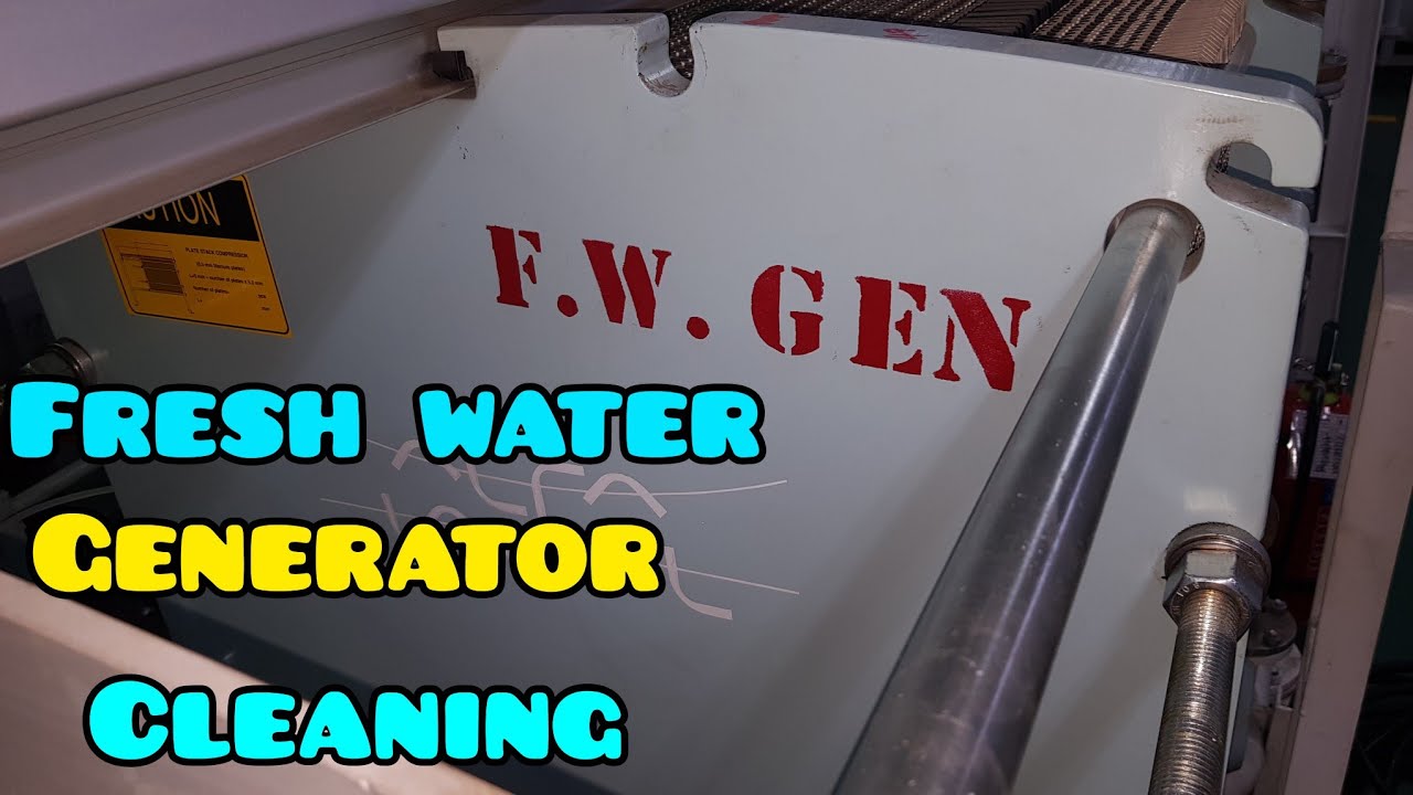 fresh water generator cleaning maintenance - YouTube