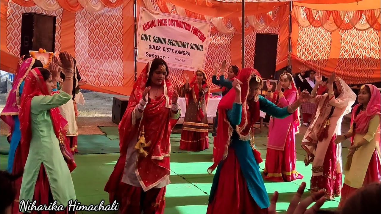 Girls Punjabi Folk Giddha Dance | Guler School Kangra (H.P) Girls ...