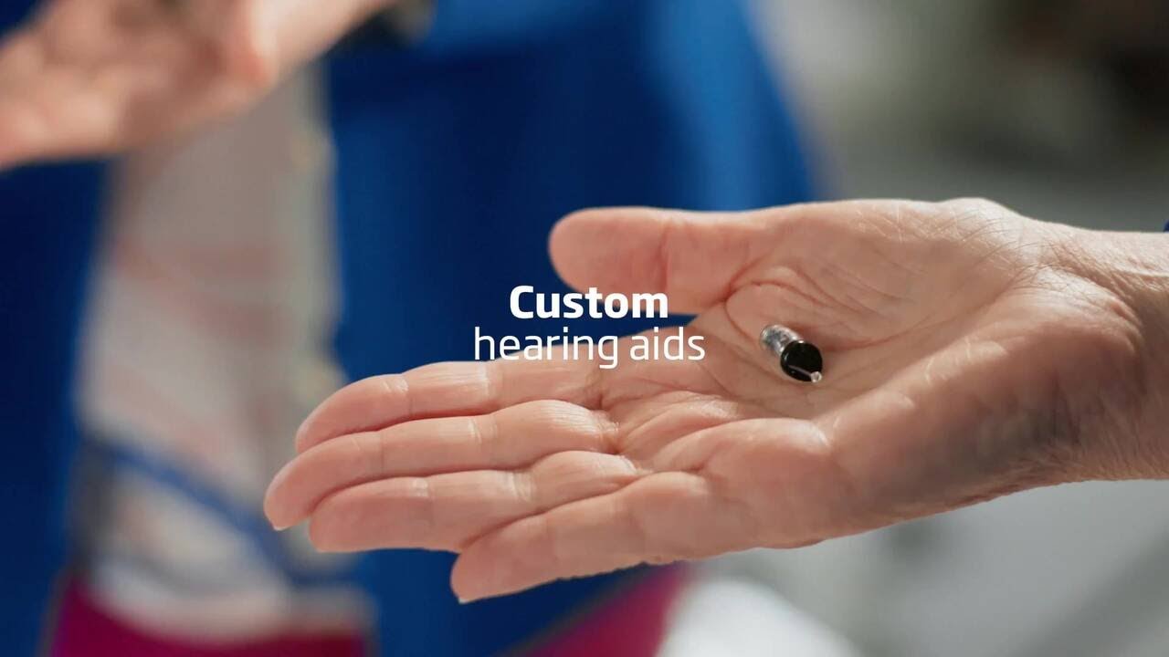 Oticon discreet custom hearing aids - YouTube