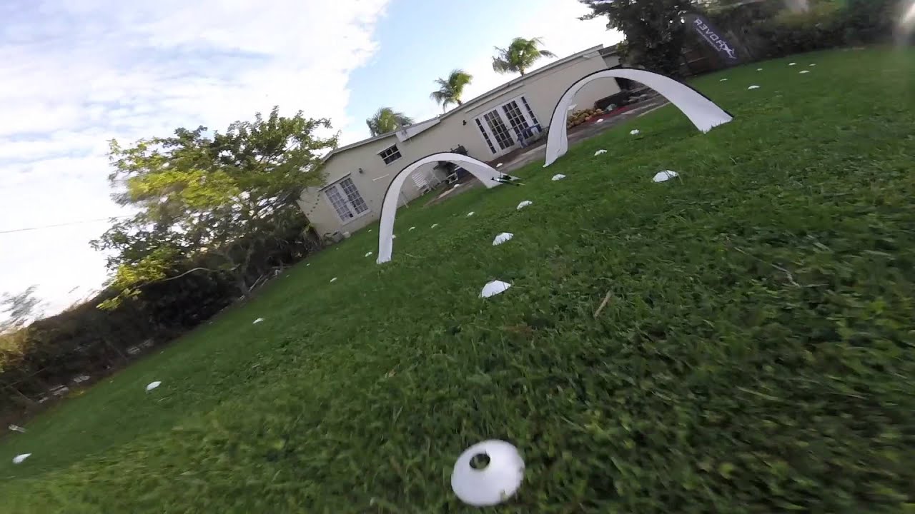 Backyard mini quad race with new MXP210 - YouTube