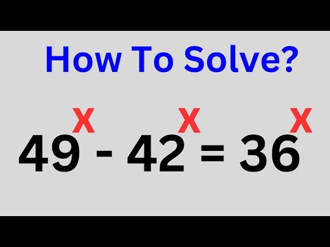 Math Olympiad. 49^x-42^x=36^x | You Should Know This Trick. - YouTube