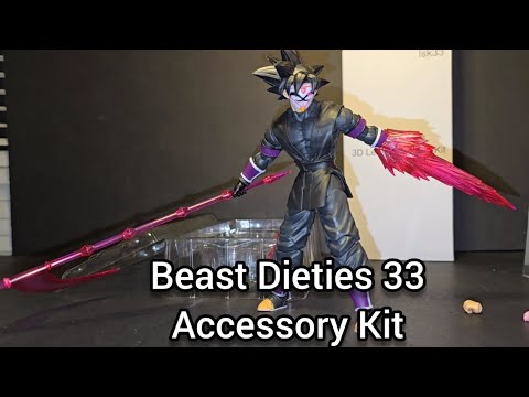 Beast Dieties 33 Goku Black Accessory Kit unboxing and review #kong # ...