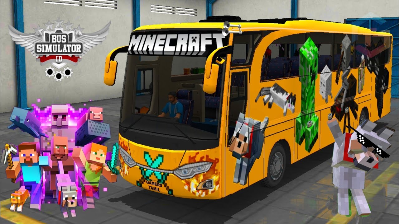 Minecraft Bus Skin - Free Bus Skin Download | Bus Simulator Indonesia ...