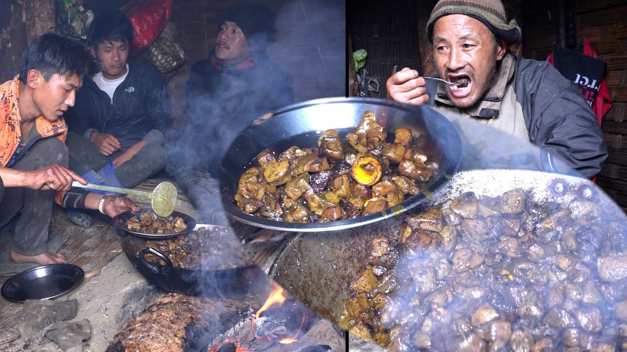 Himalayan buff fry party || Himalayan life of Nepal || - YouTube