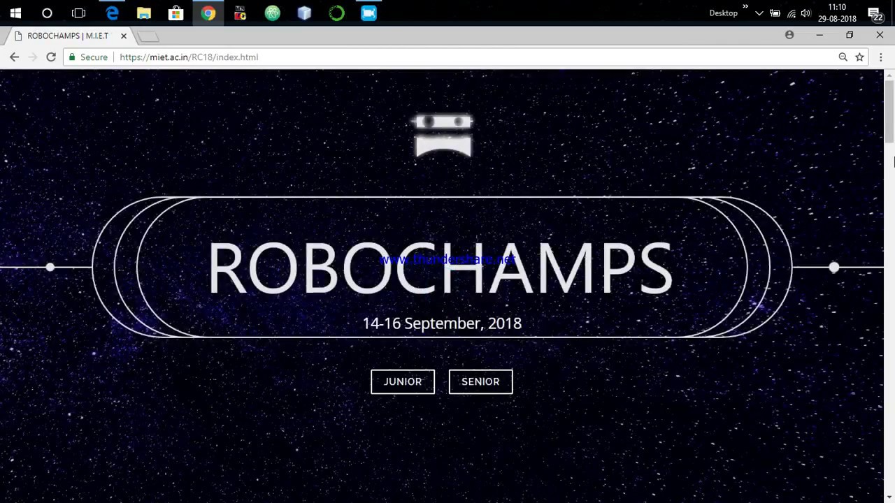 Website For RoboChamps | National Level Robotics Competition | Web ...