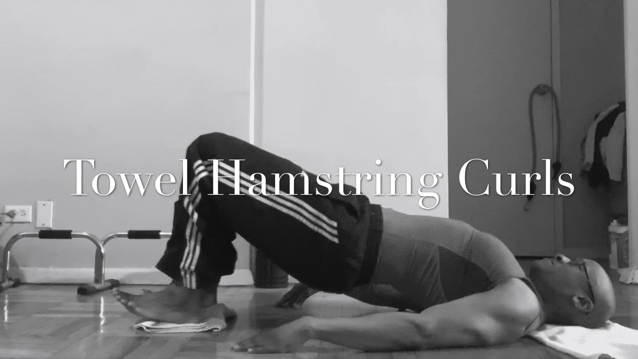 Towel Hamstring Curls Youtube