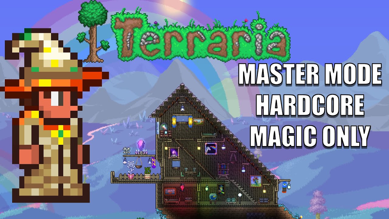 Terraria Master Hardcore Casual Play Through - Magic only - No ...