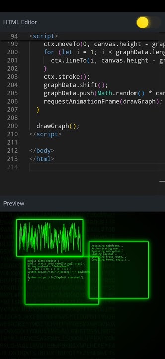 💻 Realistic Hacking Animation in Pure HTML, CSS & JS 🌐 #coding #programming #hacker #animation ...