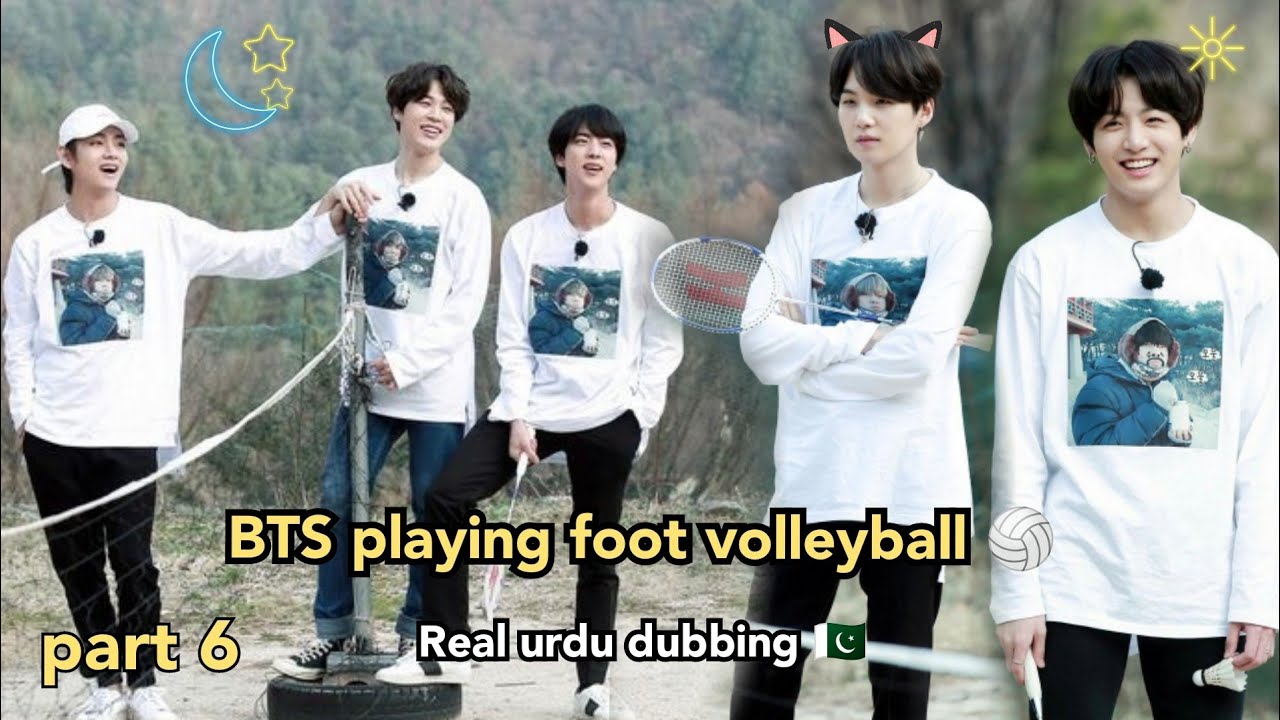 bts playing foot volleyball🏐/part 6//bts in urdu dubbing/run bts ep54# ...