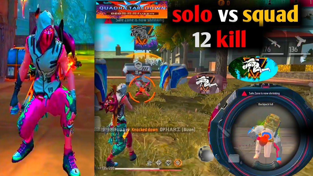 solo vs squad 🔥free fire full gaming video🥰 - YouTube