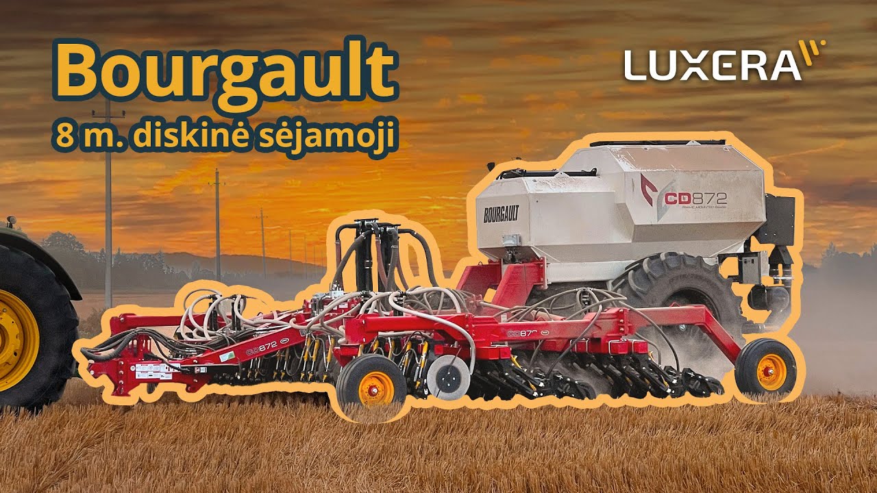 „Bourgault“ sėjamoji | Parodomasis sėjimas | Luxera.lt - YouTube