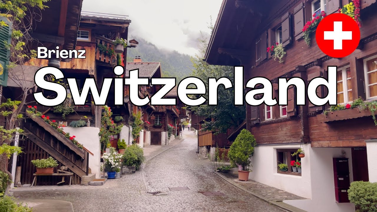 BRIENZ SWITZERLAND 🌺 Walking city Tour 4K HDR - YouTube