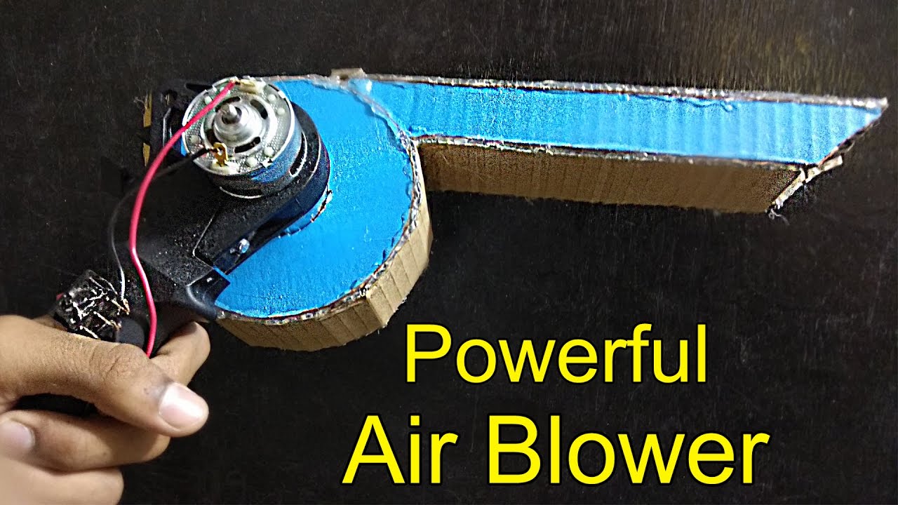How to make Powerful Air Blower At Home - YouTube