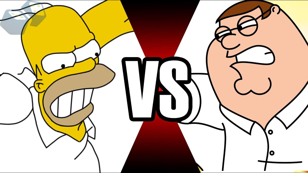 HOMER SIMPSON VS PETER GRIFFIN | BATALHA MORTAL | Ei Nerd - YouTube