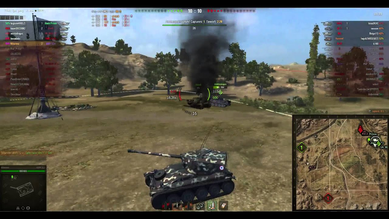 World of Tanks | AMX 12t Mitarano | How to Wn8 - YouTube