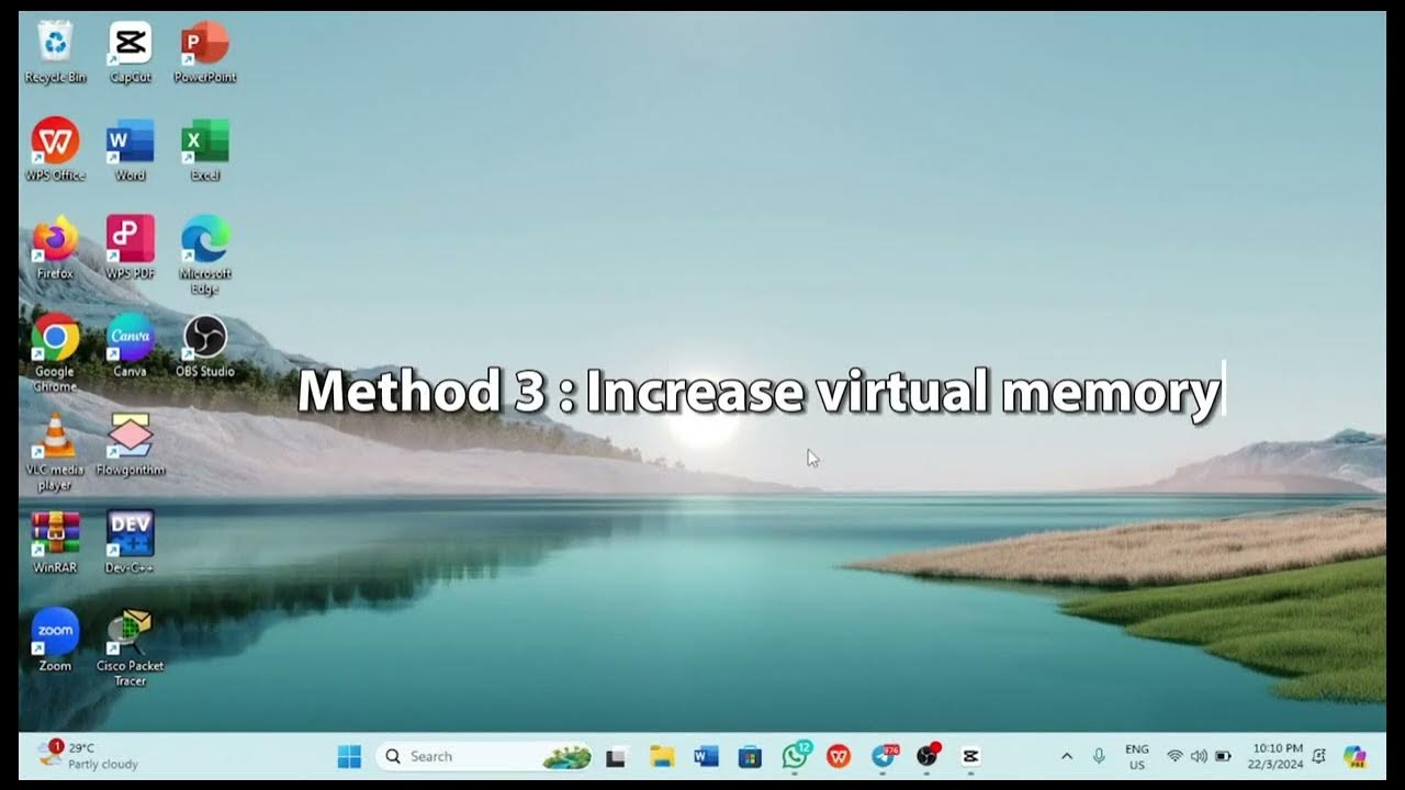 HOW TO SOLVE ' YOUR COMPUTER IS LOW ON MEMORY IN WINDOWS' - YouTube