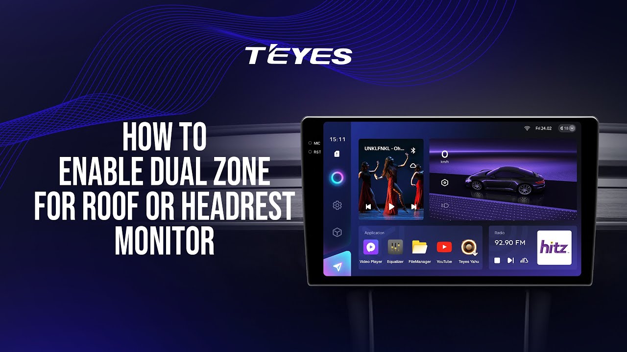 Double Duty! Unlock Dual-zone Display (Roof or Headrest) monitor on ...