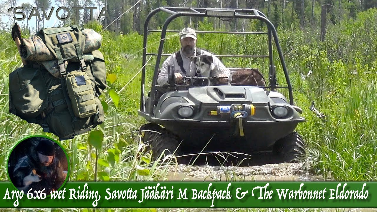Argo 6x6 Wet Riding, Savotta Jaakari M Backpack & The Warbonnet ...