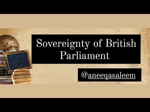 Sovereignty of British Parliament... International Relations ...