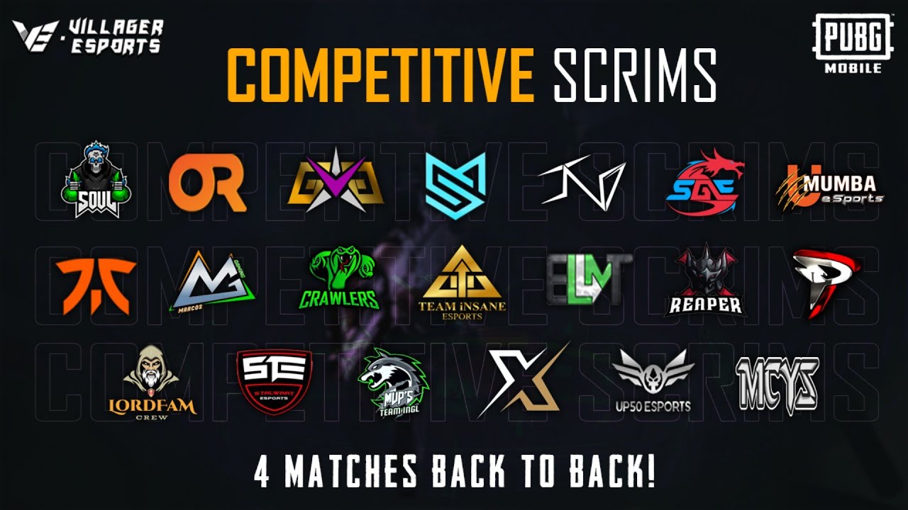 #VE - Competitive Scrims • PUBG Mobile • Villager Esports - YouTube